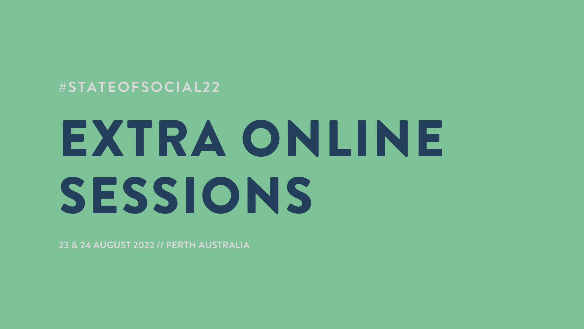 Wait, there’s more! Check out your extra special online sessions ...